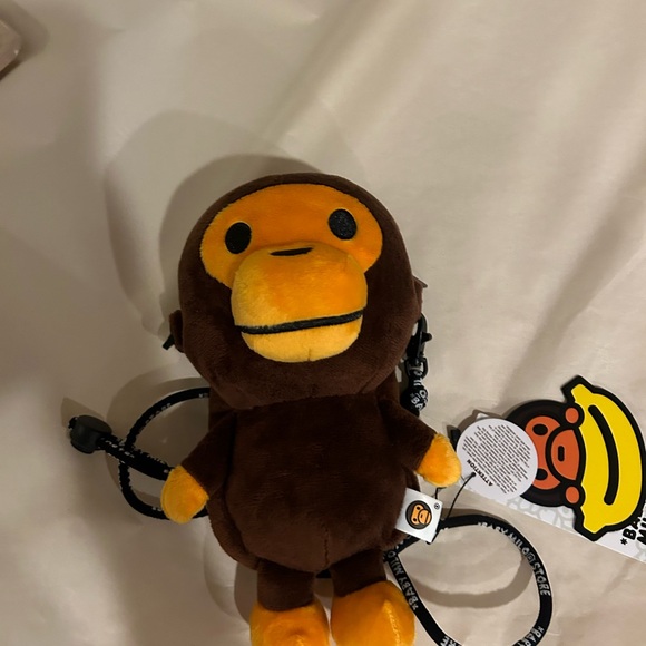 Bape | Bags | Rare Bape Baby Milo Brown Monkey Plush Bag | Poshmark